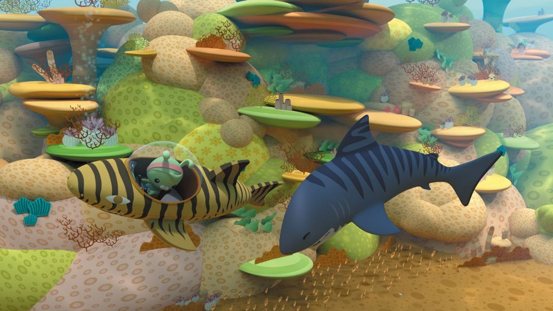 Octonots | Yr Octonots a'r Siarc Rhesog | S4C Clic